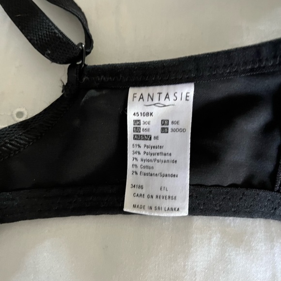 Fantasie | Intimates & Sleepwear | Fantasie Black Underwire Bra Size ...